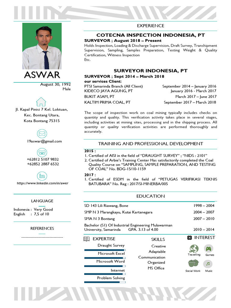 CV Aswar 081251079832 | PDF | Engineering