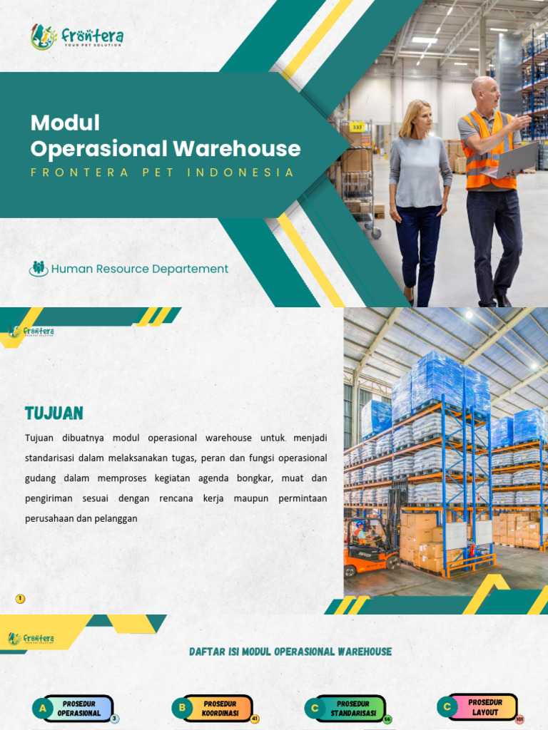 Modul Warehouse Frontera | PDF