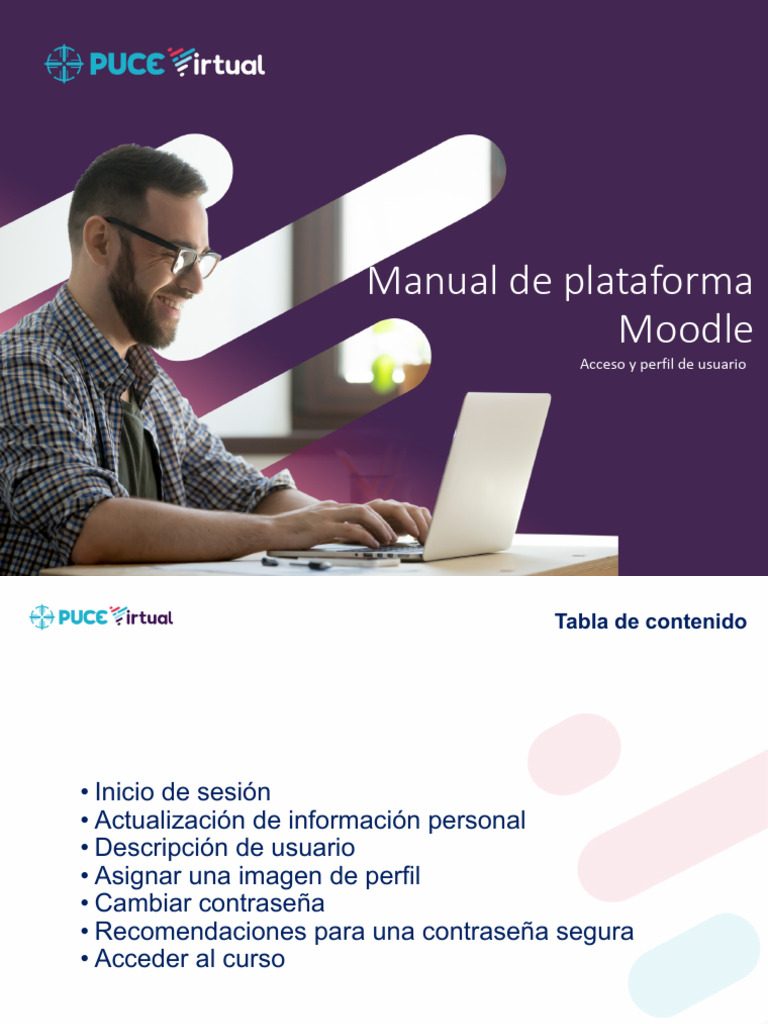 Manual Moodle PUCE2 | PDF | Contraseña | Moodle