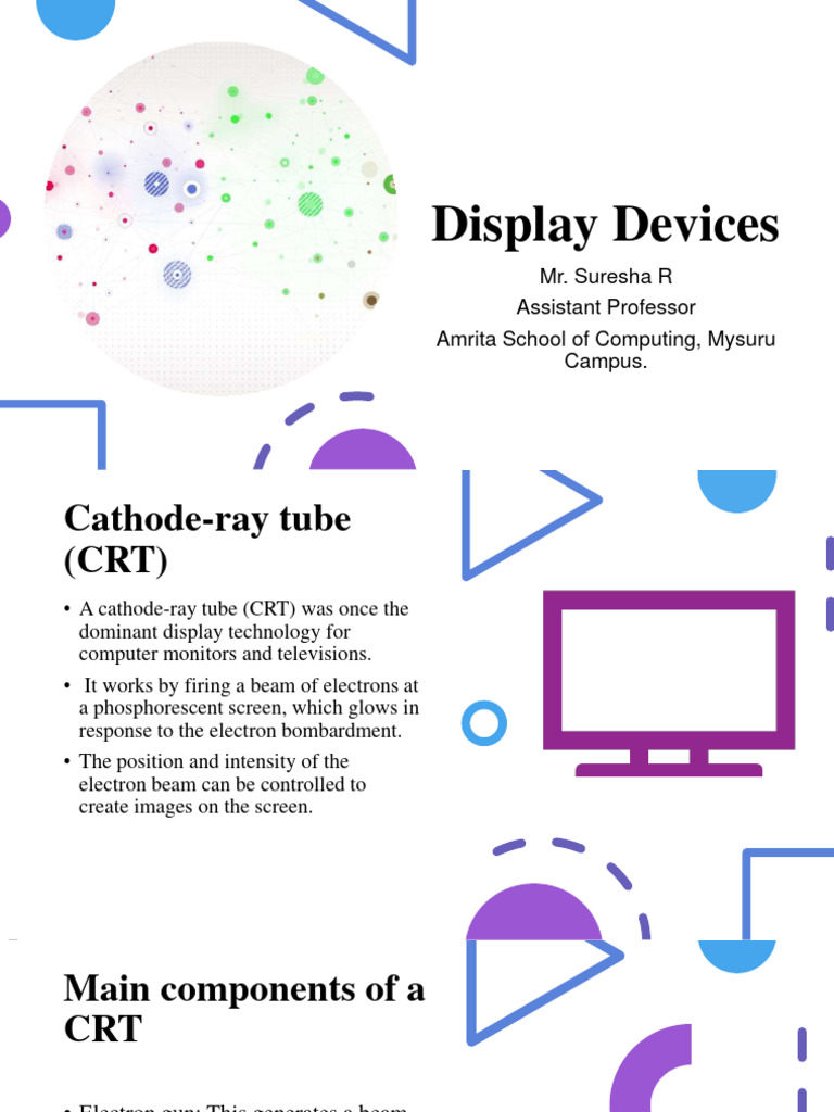 Computer Graphics Display Devices | PDF | Virtual Reality | Light ...