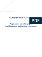 Korisnicko Uputstvo Za Podnosenje Prijave PP GPDG | PDF