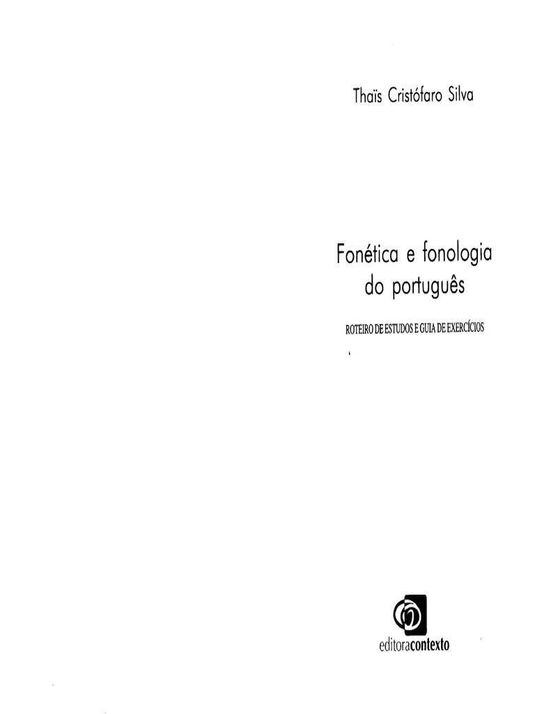 Silva C. Thais. Fonetica e Fonologia Do Portugues | PDF