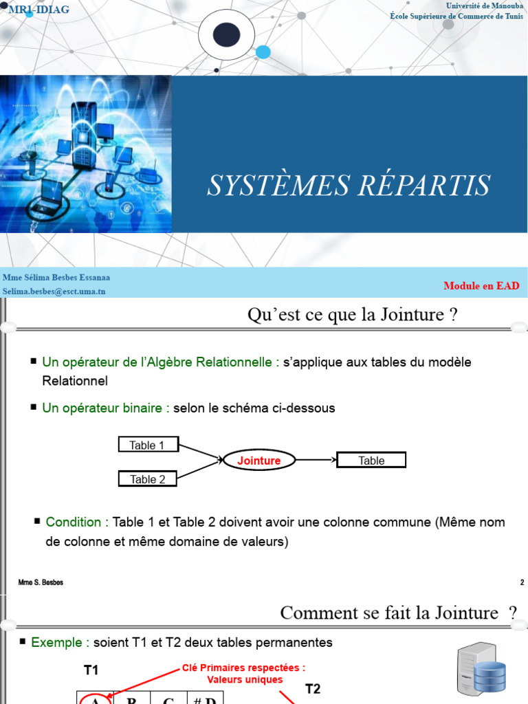 Comprendre la Jointure en SQL | PDF | Modèle relationnel | Gestion des ...