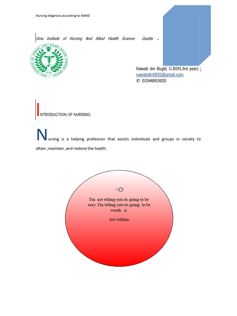 Nursing Diagnosis According To NANDA | PDF | Urinary Incontinence | Pain