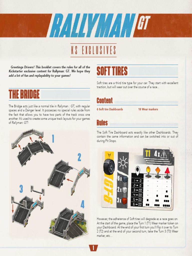 Rallyman: GT Kickstarter Rules Guide | PDF | Formula Racing | Auto Racing