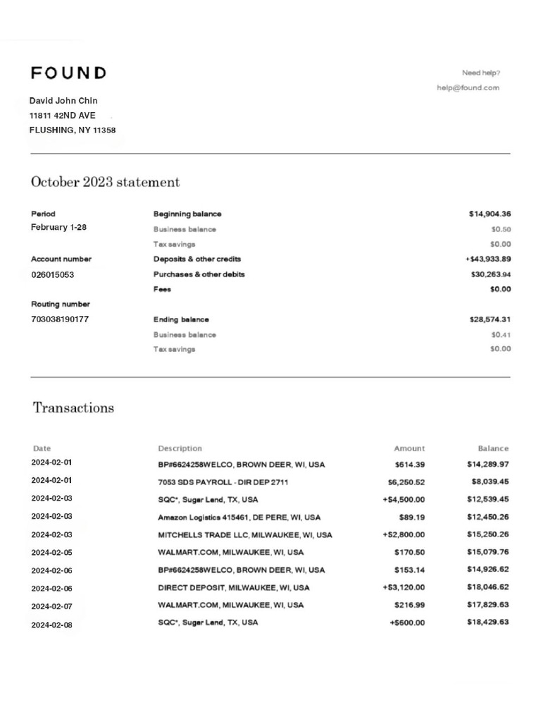 Found Estatement | PDF