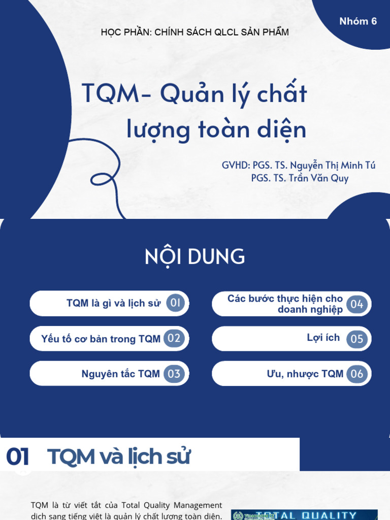 TQM - Nhóm 6 | PDF