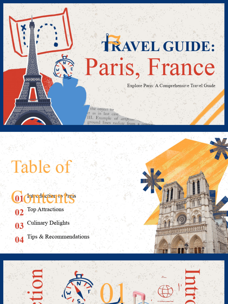 Modern Collage Travel Guide_ Paris | PDF | French Cuisine | Restaurants