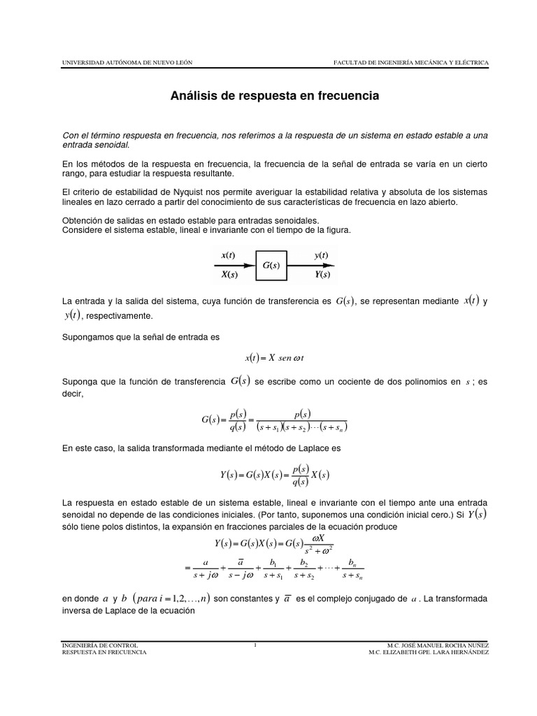 09-Analisis de Respuesta en Frecuencia | PDF | Decibel | Matemáticas