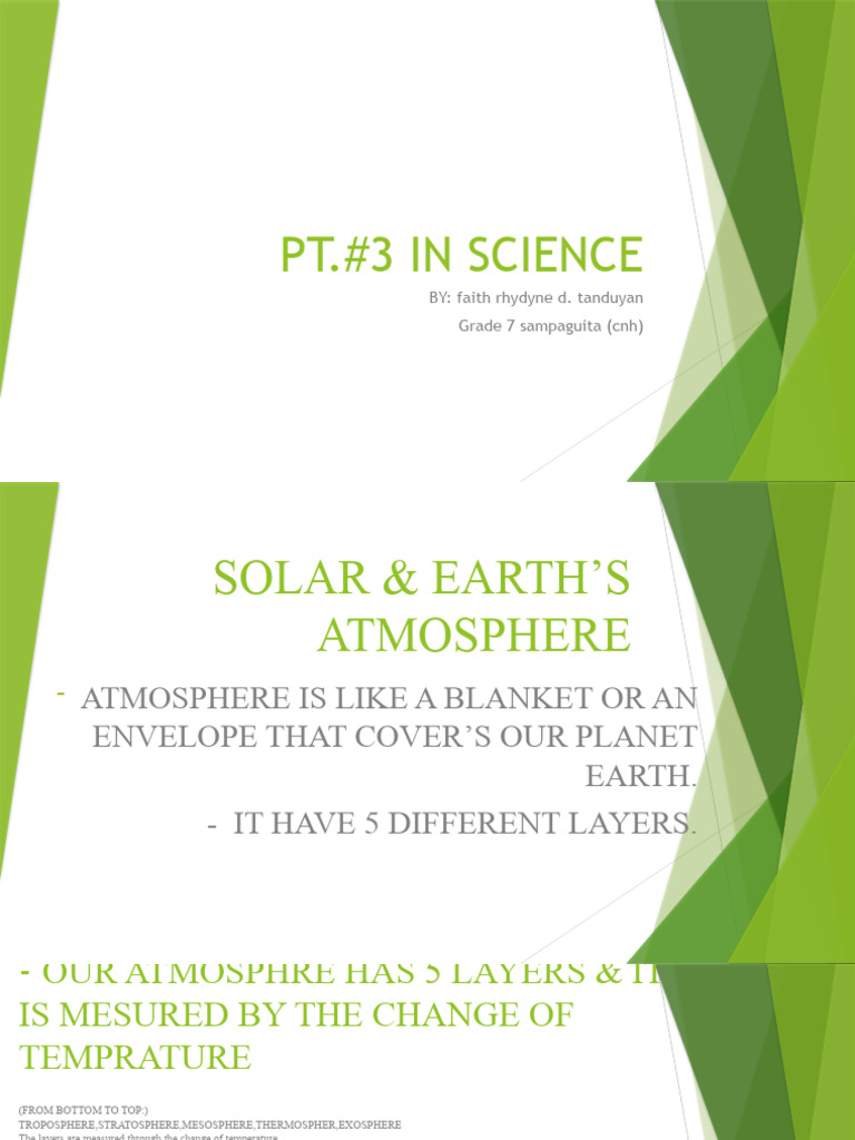 PT #3 in Science (Practice) | PDF