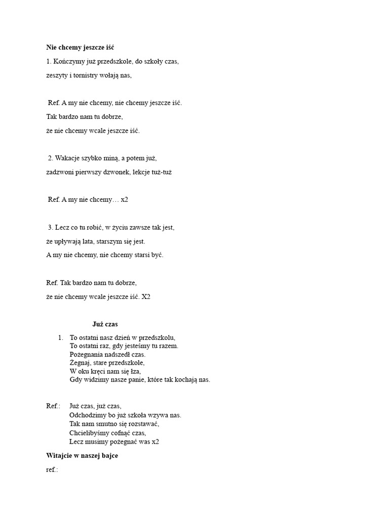 Teksty Piosenek | PDF