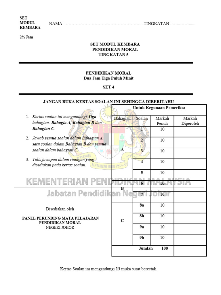 Modul Kembara Set 4 | PDF