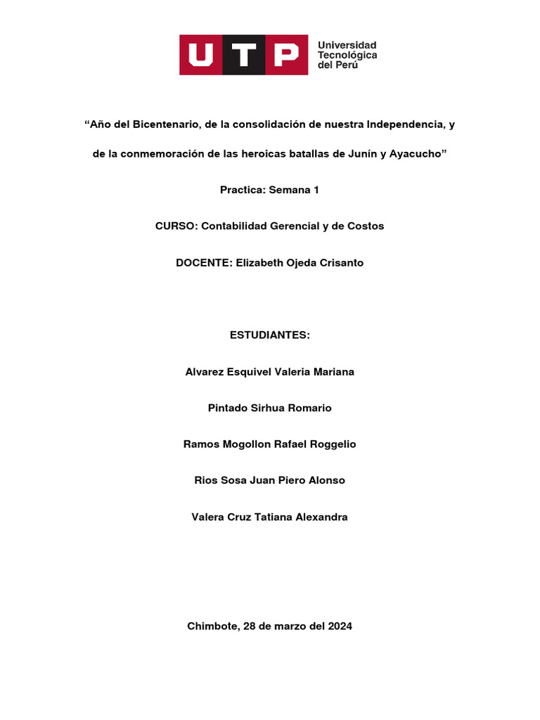 Semana 1 - Tarea 1 | PDF | Leche | Productos lácteos