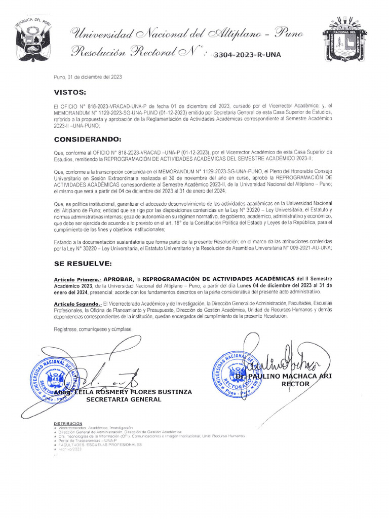 RR 3304 2023 R Una | PDF | Gobierno