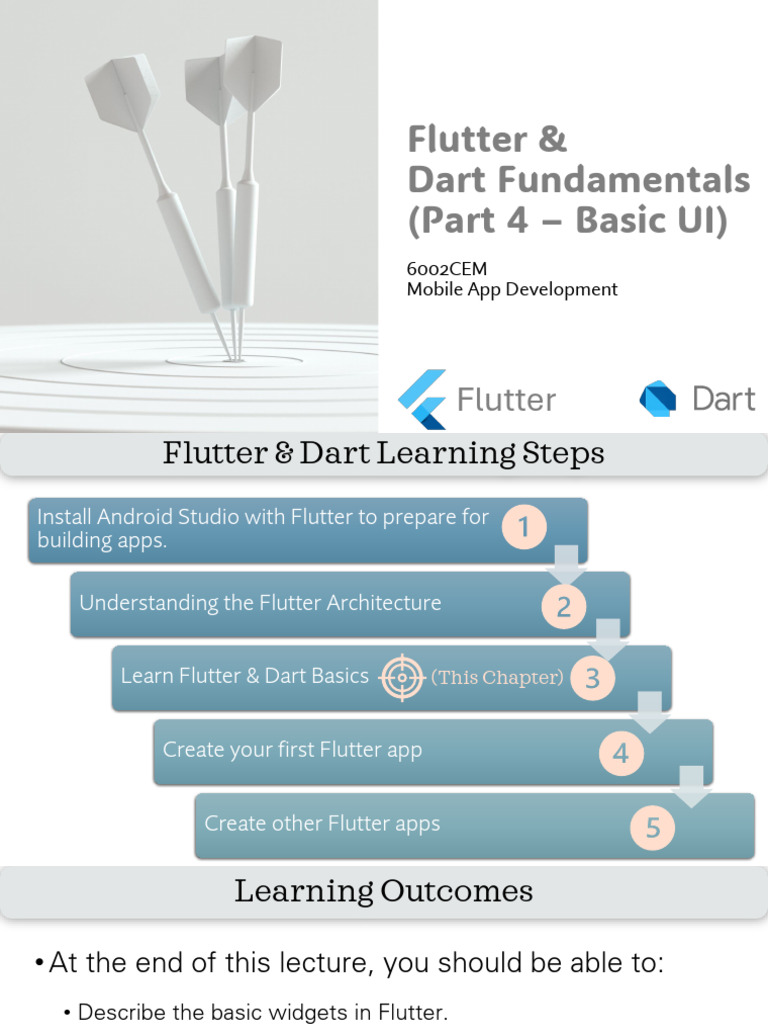 Chapter 2 - Flutter & Dart Basics (Part 4) | PDF | Graphical User Interfaces | Mobile App