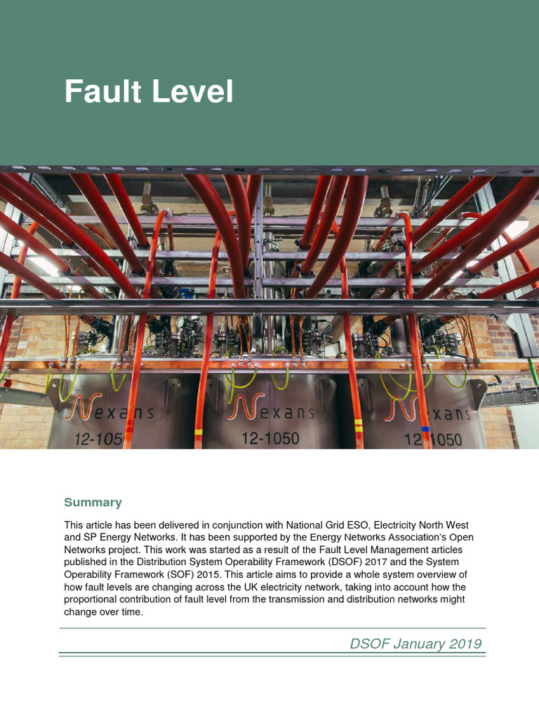 Fault Level 2018 | PDF | Electric Power Transmission | Electric Power ...