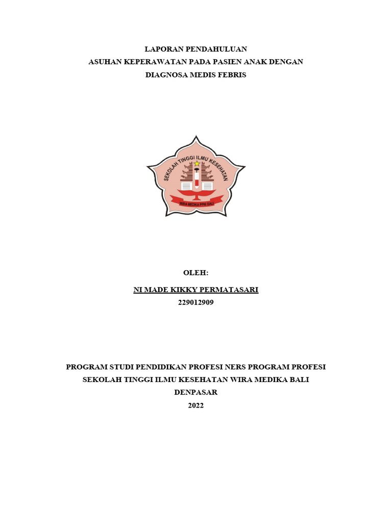LP Anak Febris-1 | PDF | Kesehatan Holistik | Sains & Matematika