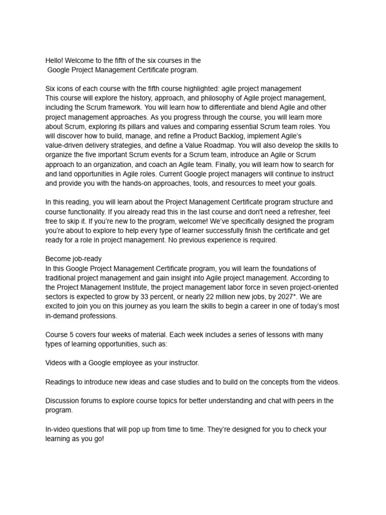Agile Project Management | PDF | Agile Software Development | Project ...