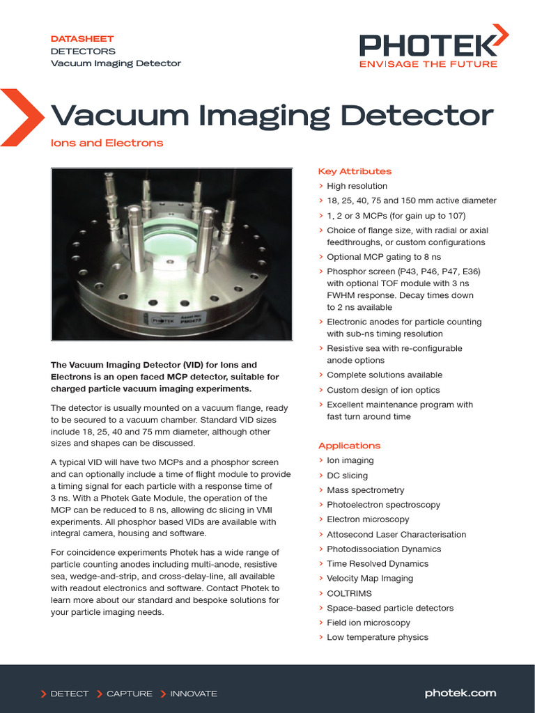PHOTEK | PDF | Time Of Flight Mass Spectrometry | Optics