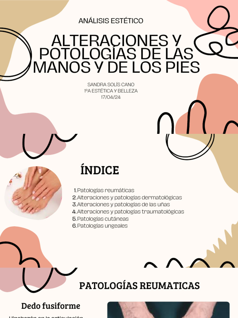 Alteraciones de Las Uñas | PDF | Clavo (anatomía) | Pie