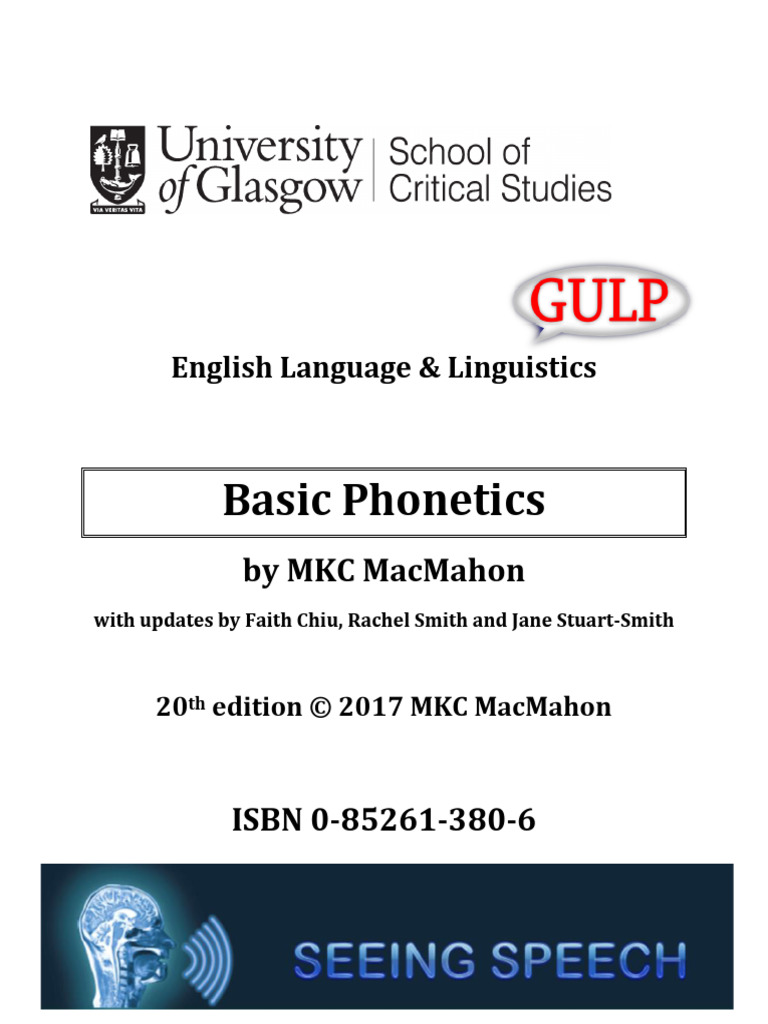 Basic Phonetics Booklet (2023-24) | PDF | Consonant | English Language