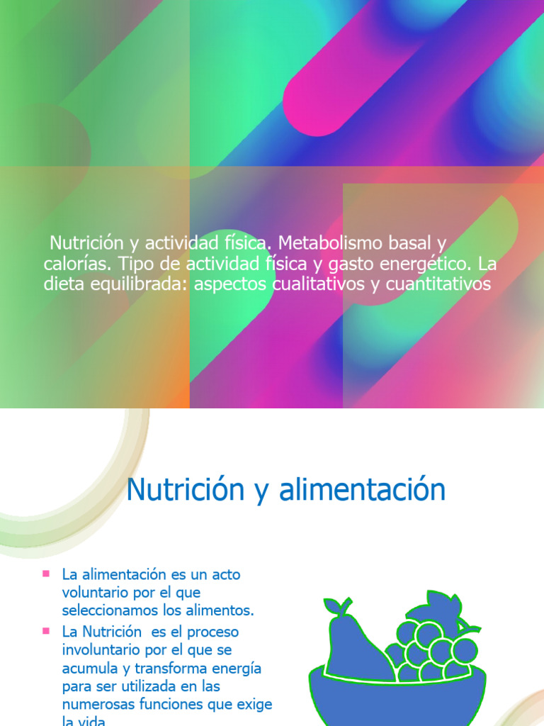 Nutrición Pdf Alimentos Caloría