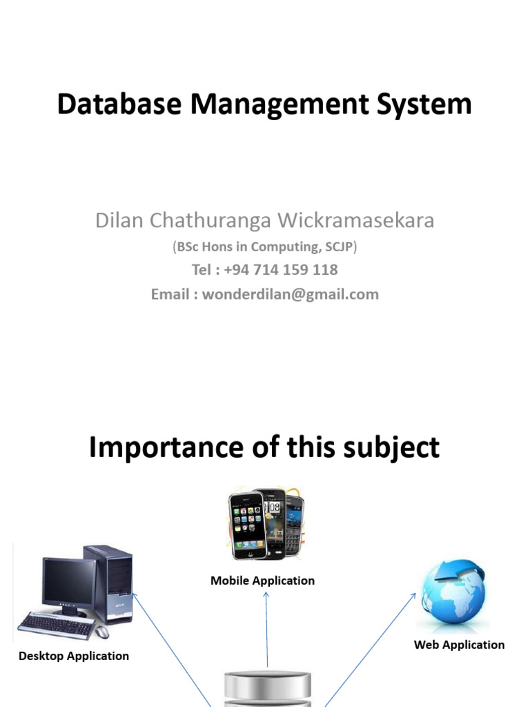 db_lec1 | PDF | Databases | Computing