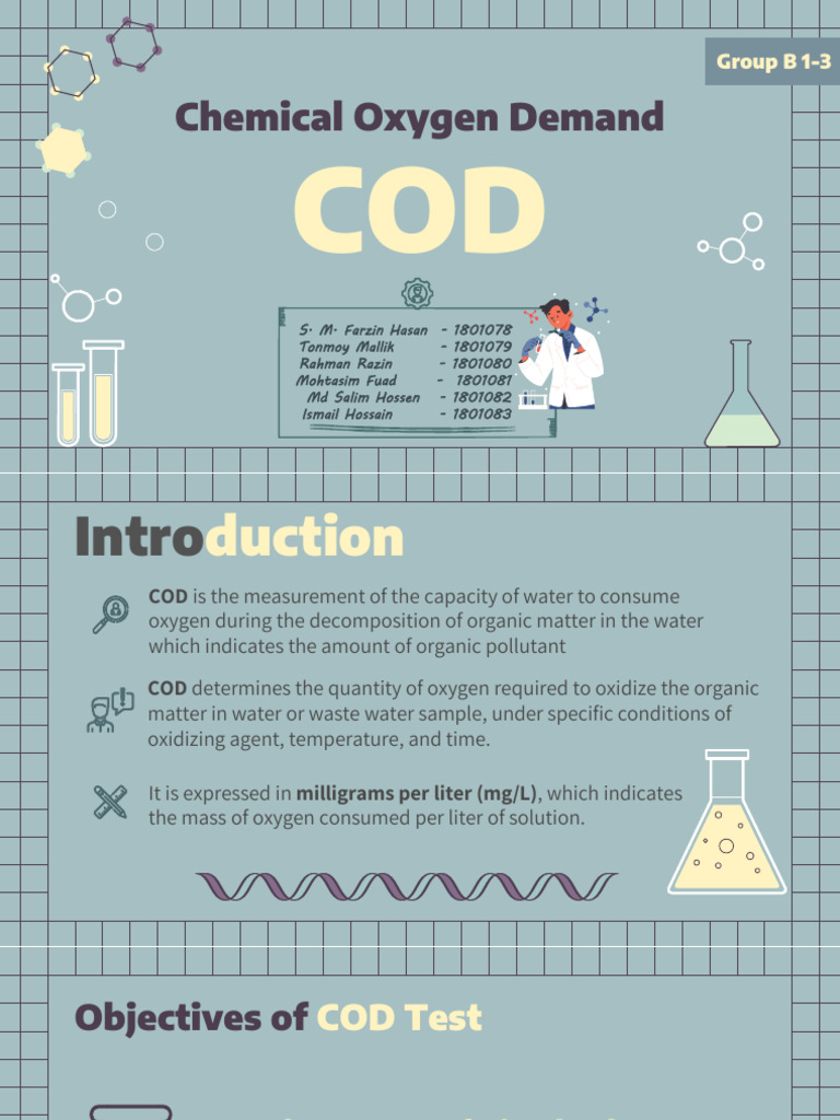 Understanding Chemical Oxygen Demand (COD) | PDF | Water Pollution ...