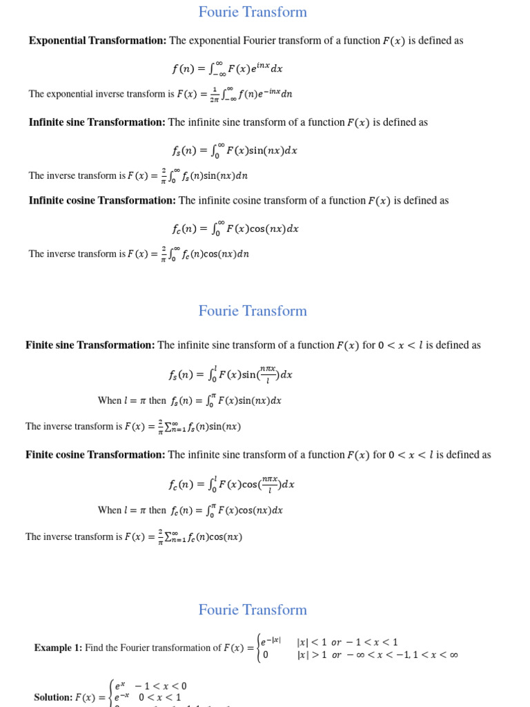 Fourier Transform Math | PDF | Special Functions | Harmonic Analysis