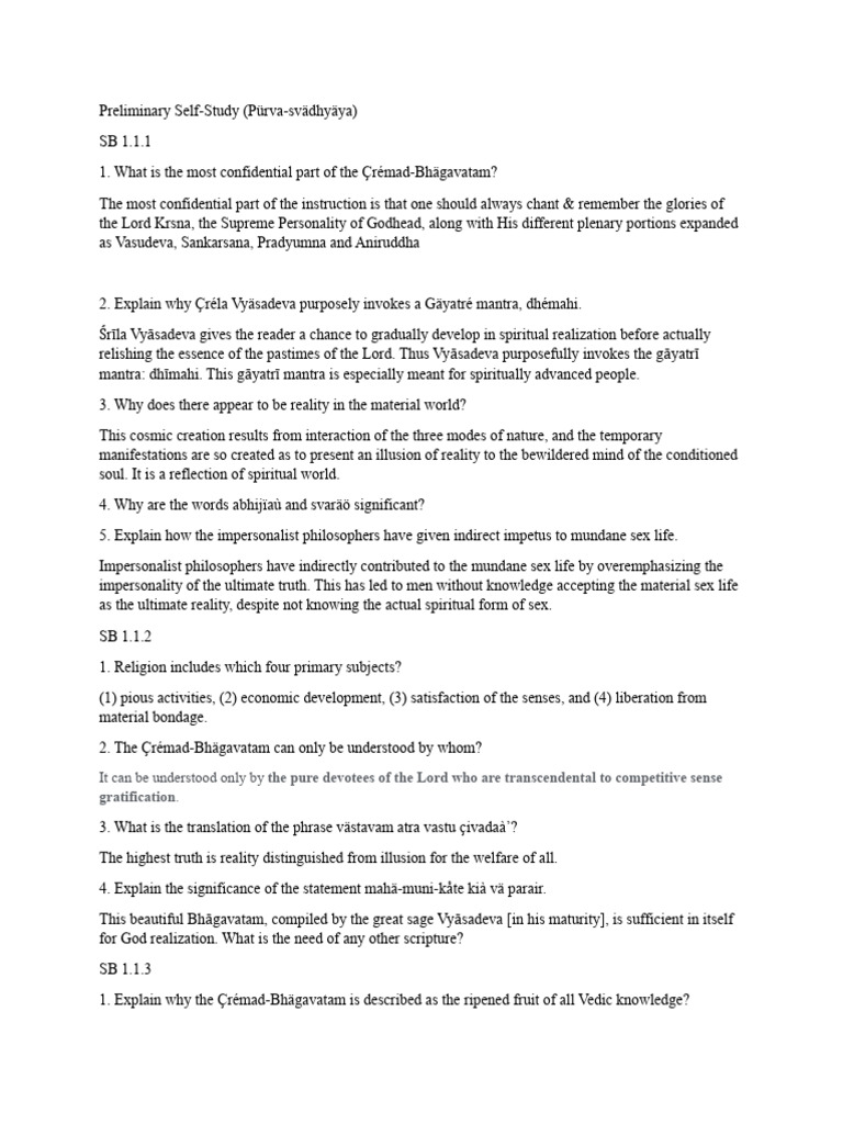 CBA Answers - Subuddhi | PDF | Transcendence (Religion) | Mantra