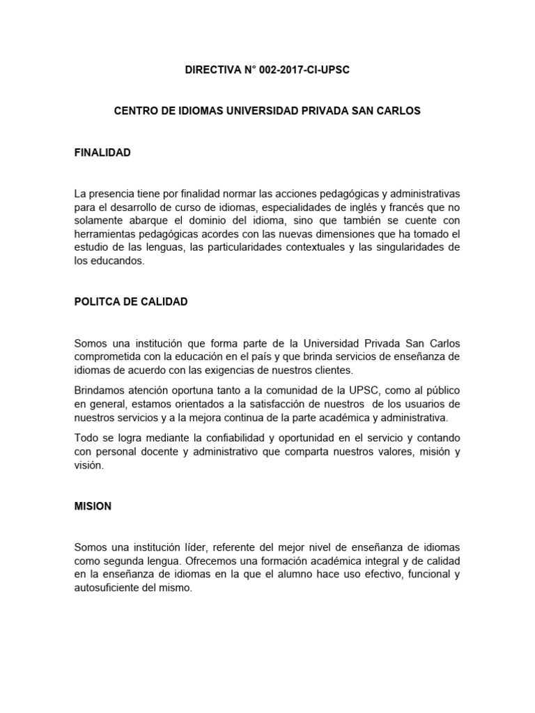 Centro de Idiomas | PDF | Enseñando | Educacion de idiomas