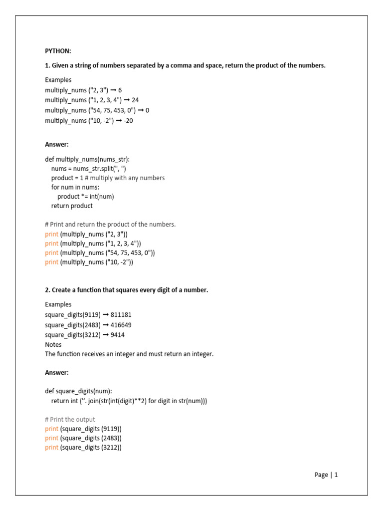 Python Daily Question Pdf Teaching Methods And Materials Computers