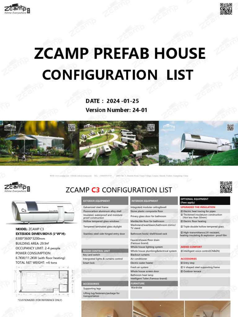 Zcamp P7 Prefab House Configuration | PDF | Sink | Bathroom