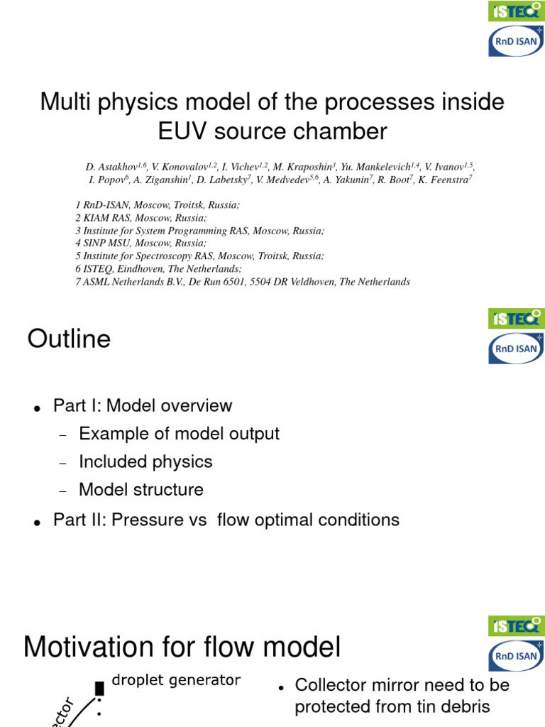 Multi Physics Model of The Processes Inside | PDF | Computational Fluid ...