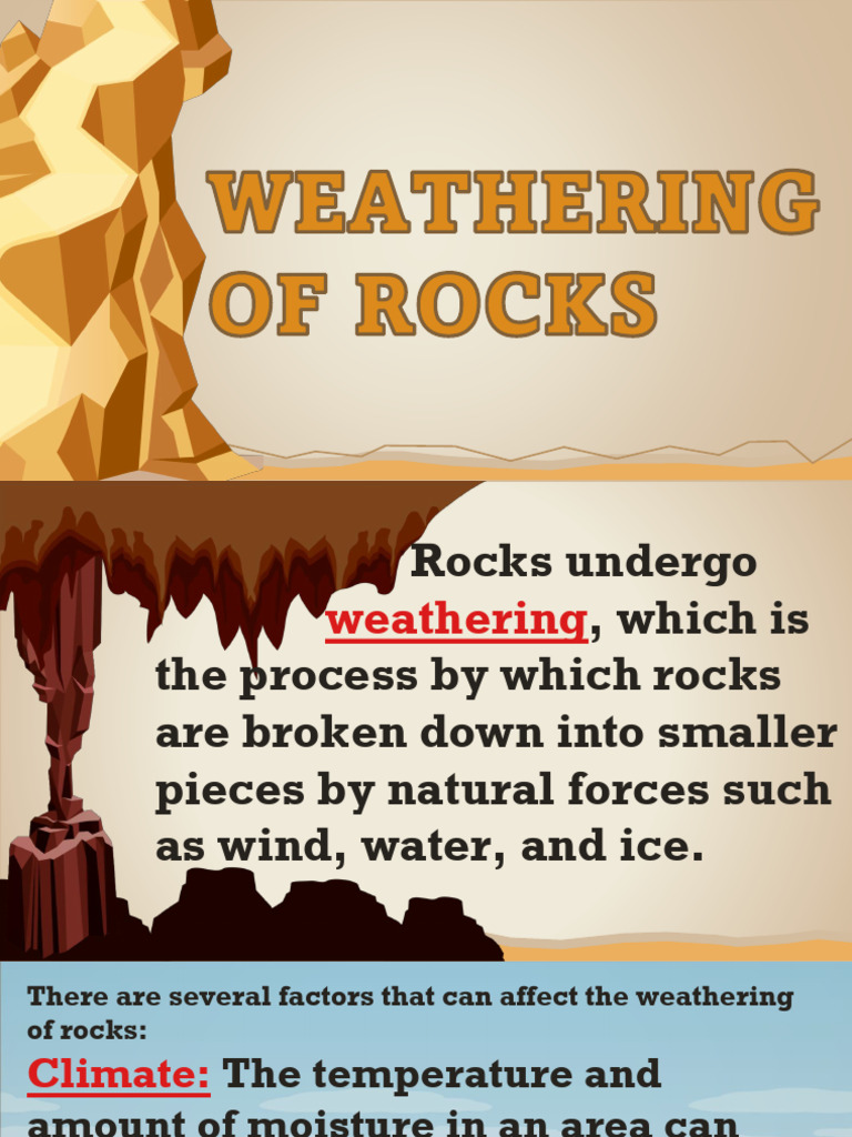 Lesson 1 Weathering of Rocks | PDF | Weathering | Rock (Geology)