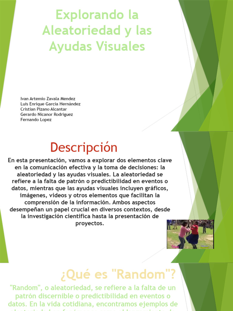 Random y Ayudas Visuales | PDF | Aleatoriedad | Comunicación