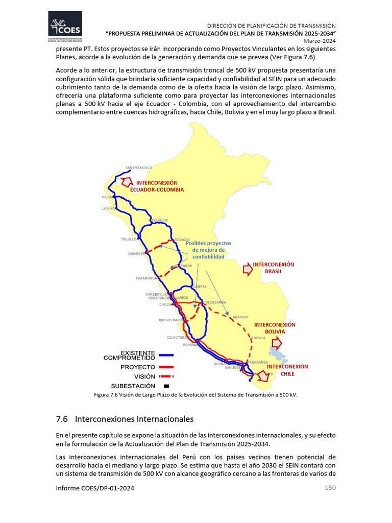 Actualización Plan de Transmisión 2025-2034 | PDF | Perú | Corriente ...
