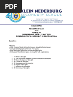 Geography Grade 11 Research Task 2023 | PDF