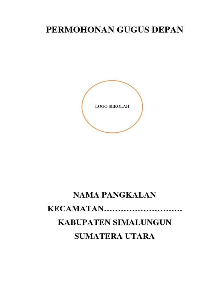Permohonan Gudep Di Kwarcab Simalungun | PDF