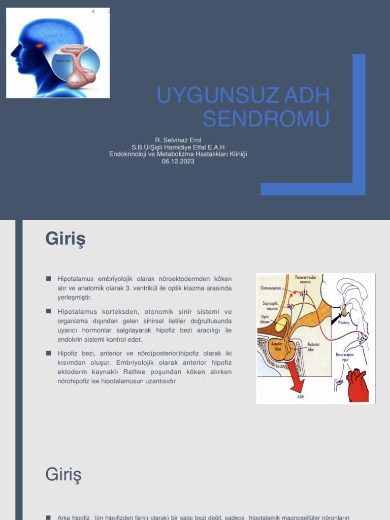 Uygunsuz Adh Sendromu | PDF