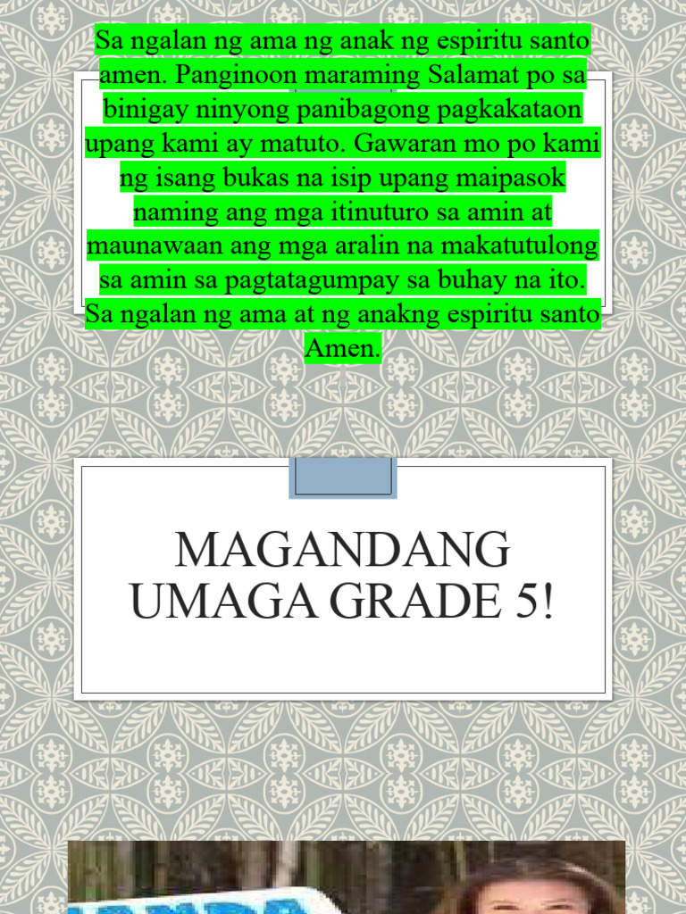 Filipino Panonood Lesson 4 | PDF