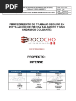 Procedimiento de Instalación de Techumbre | PDF | Andamio | Seguridad y salud ocupacional
