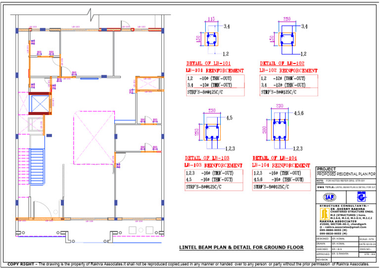 Lintel Beam Ground Floor | PDF
