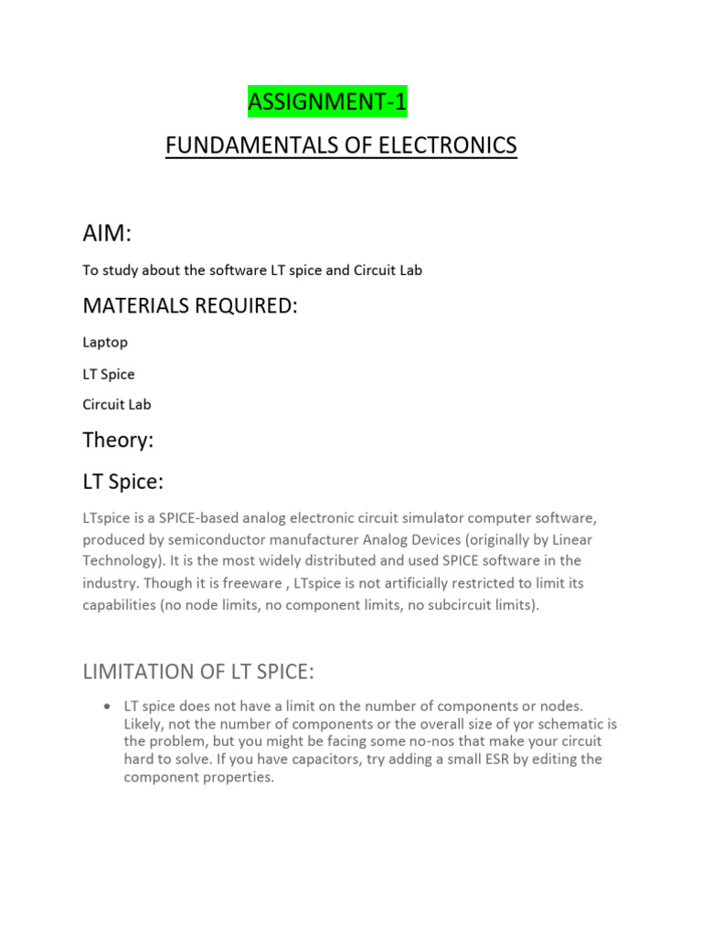 Electronics Assignment 1-Merged | PDF | P–N Junction | Capacitor