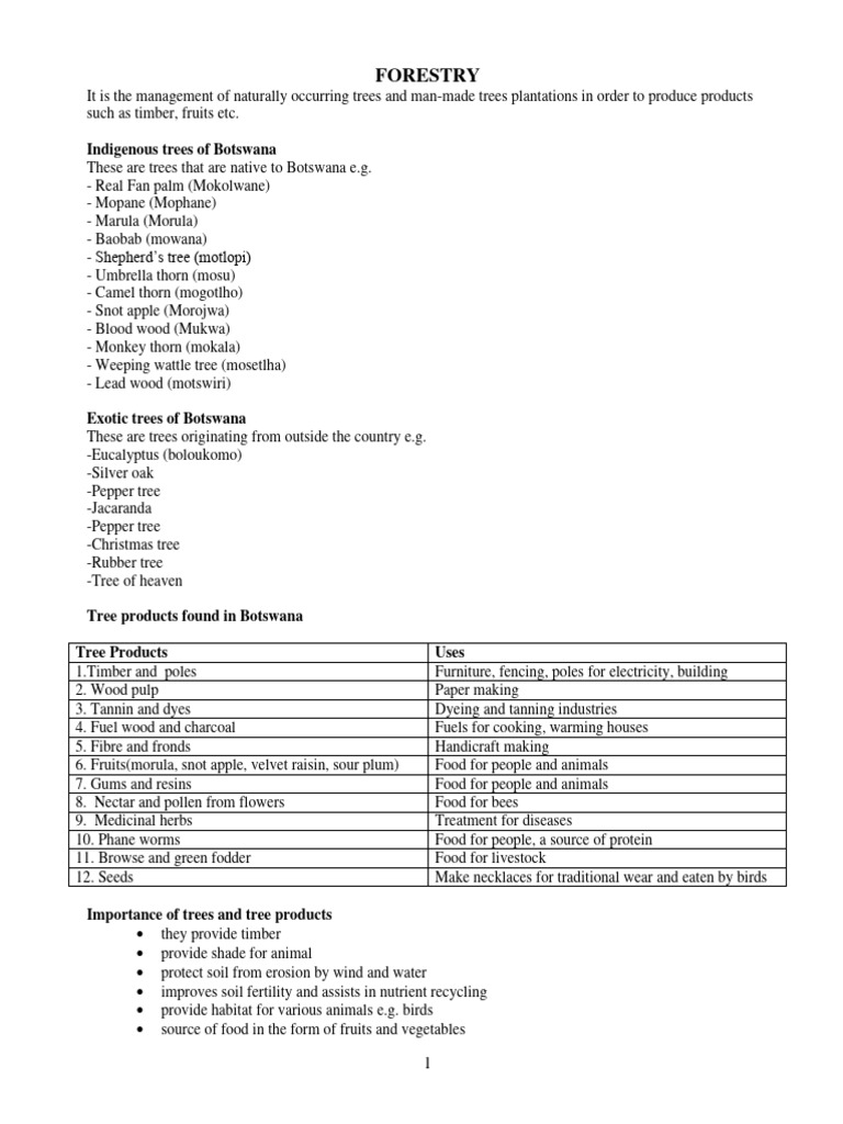 Notes Forestry | PDF | Seed | Sowing