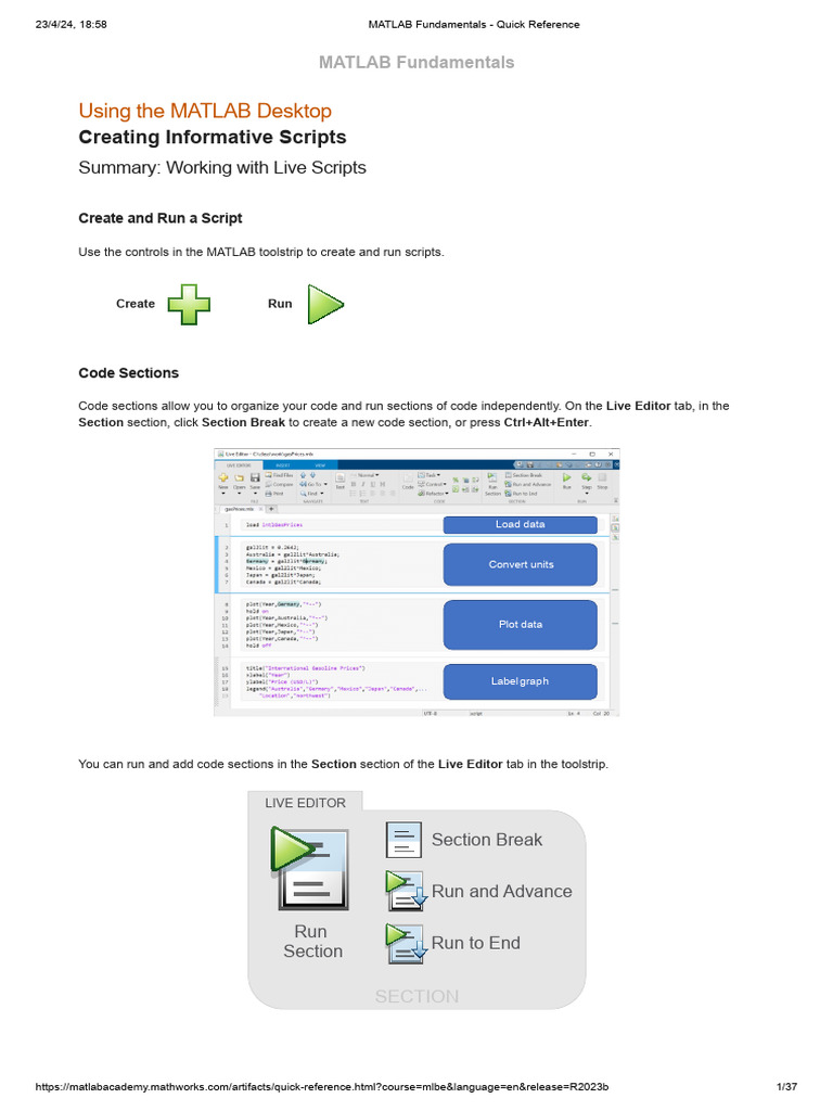 MATLAB | PDF | Matrix (Mathematics) | Matlab MATLAB | PDF | Matrix (Mathematics) | Matlab