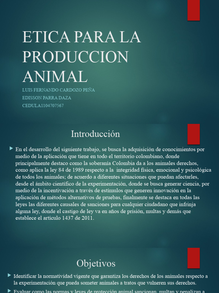 Etica para La Produccion Animal | PDF | Fauna | zoo