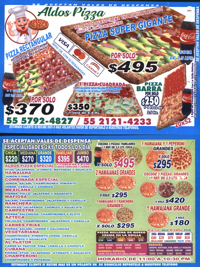 Aldos Pizza | PDF