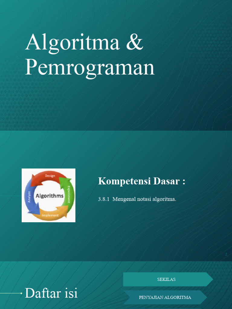 A1 - Notasi Algoritma | PDF