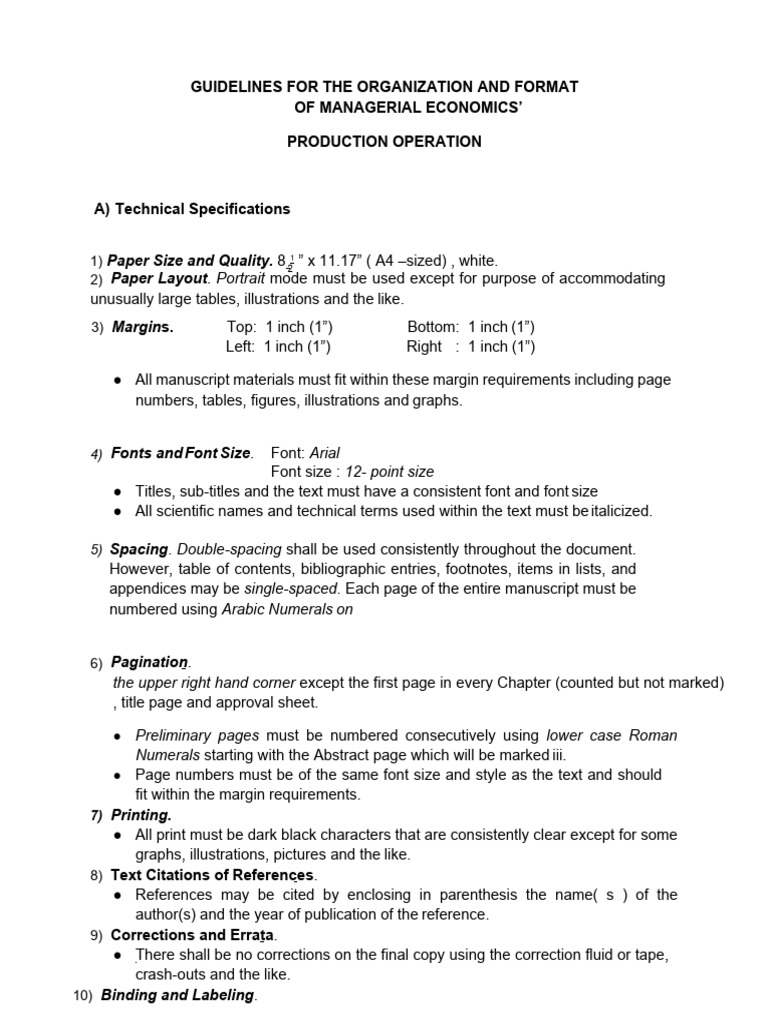 Managerial Economics Final Requirements | PDF | Typefaces | Citation